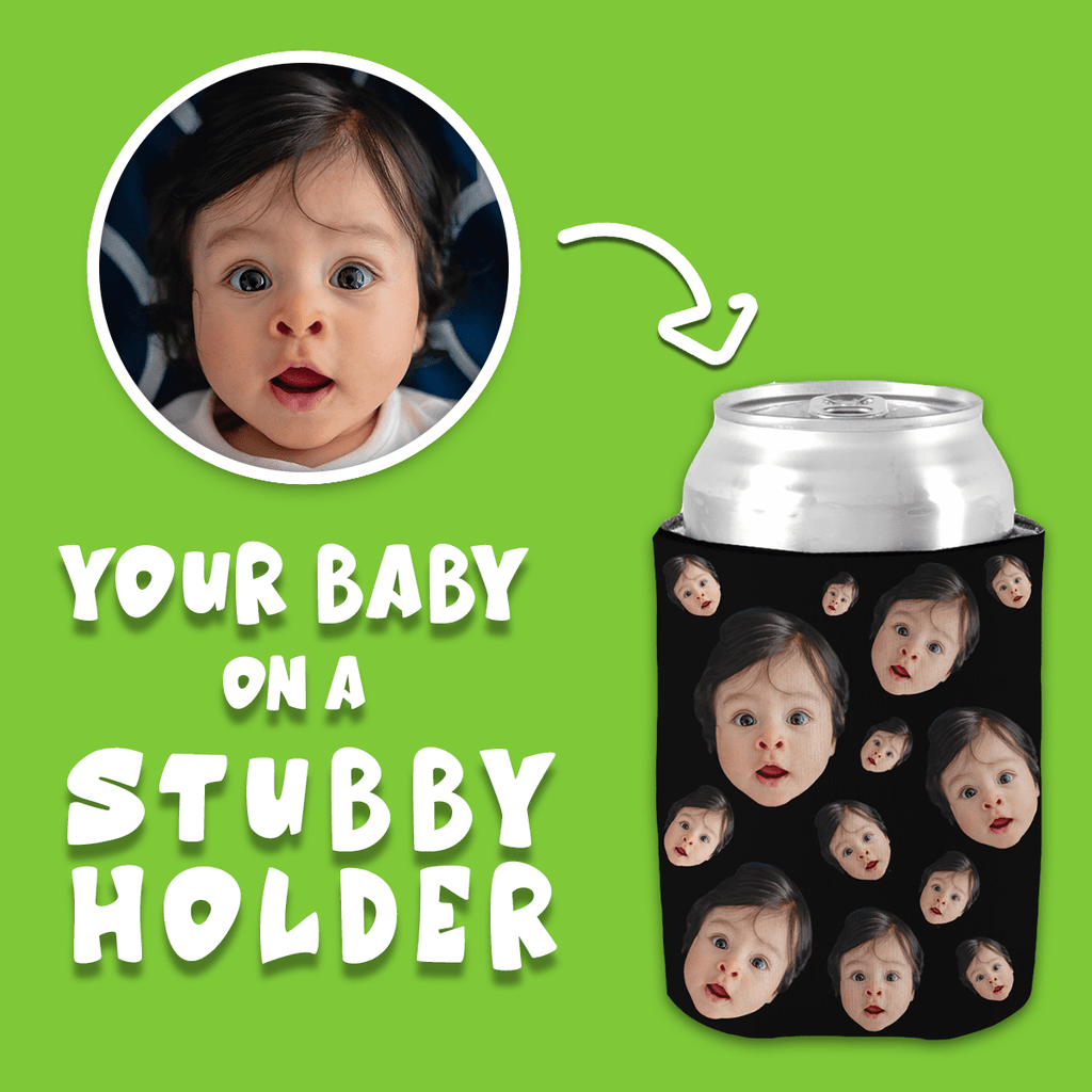 Your Face On A Stubby Holder – Dad Cooler